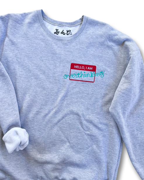 "Hello, I Am" Chainstitch Sweatshirt – Lu & Co.